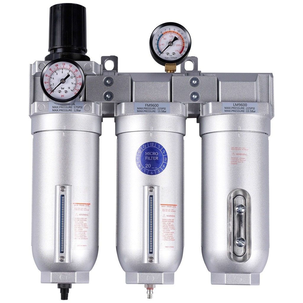 3-Stage air filter dryer system 1/2" | Valkenpower